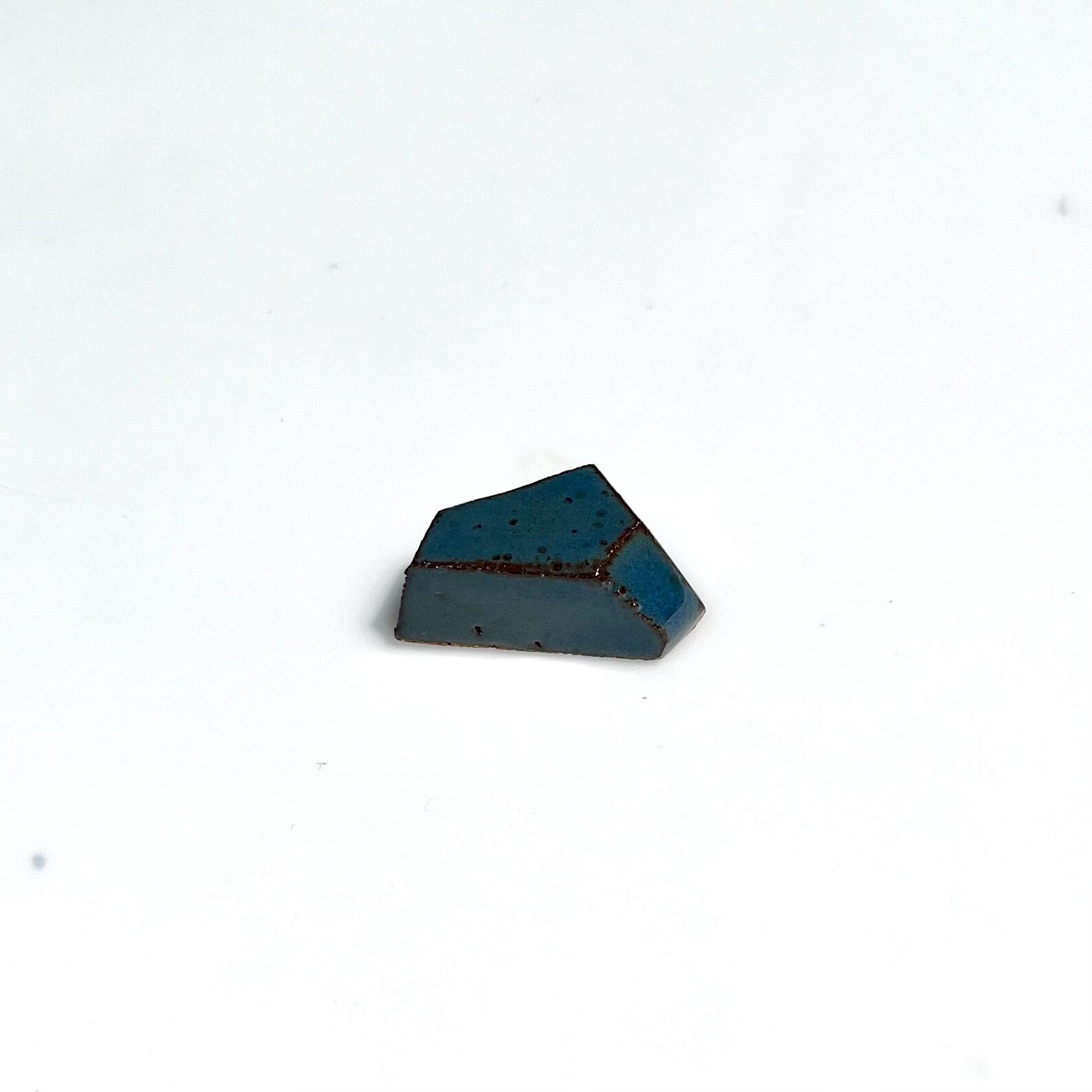 Ceramic Crystal Decor Tchotchke- Chopstick Rest- Geometric Glazed ...