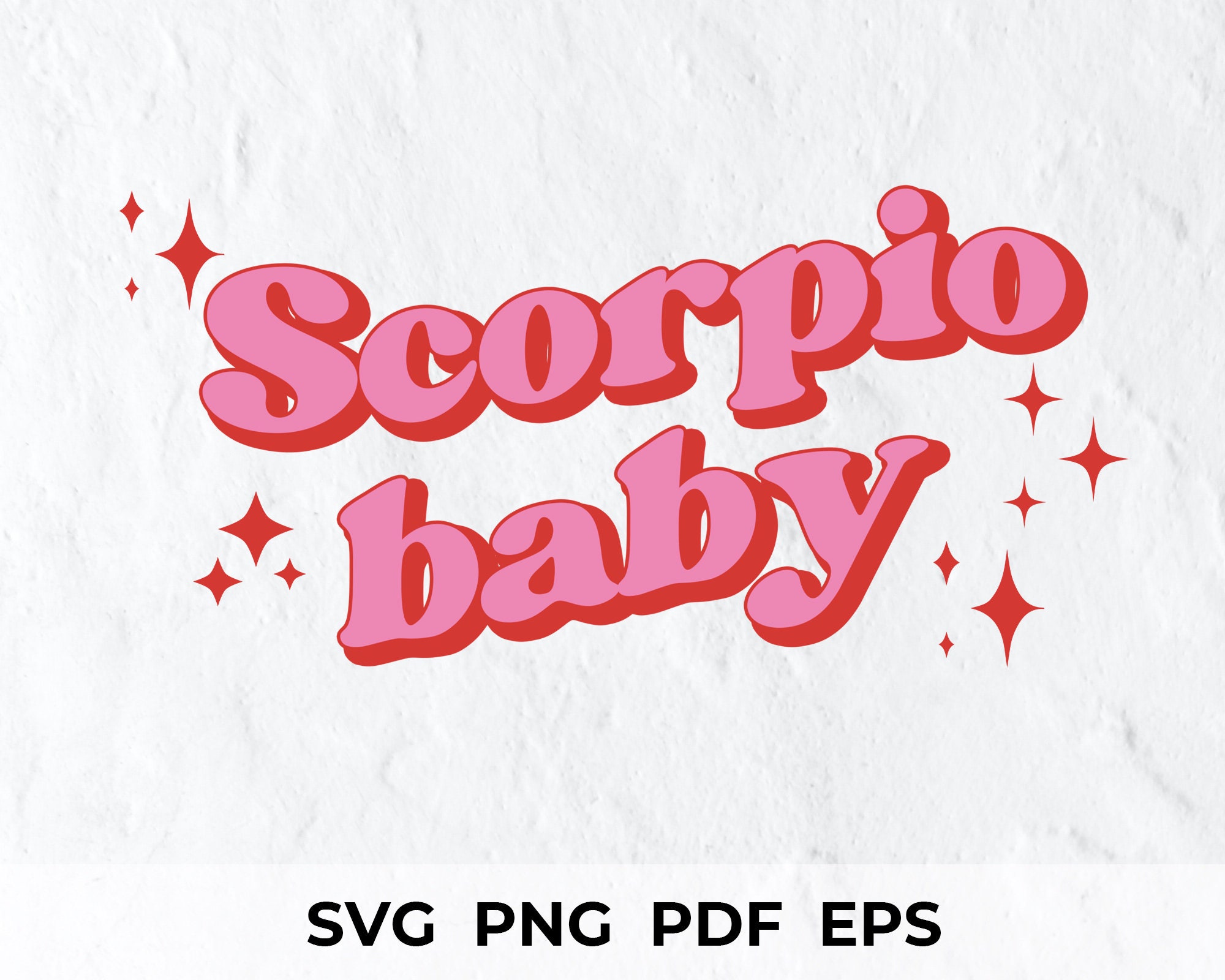 Scorpio Baby Wavy Font Png, Zodiac Svg, Zodiac Signs Svg, Astrology Png ...