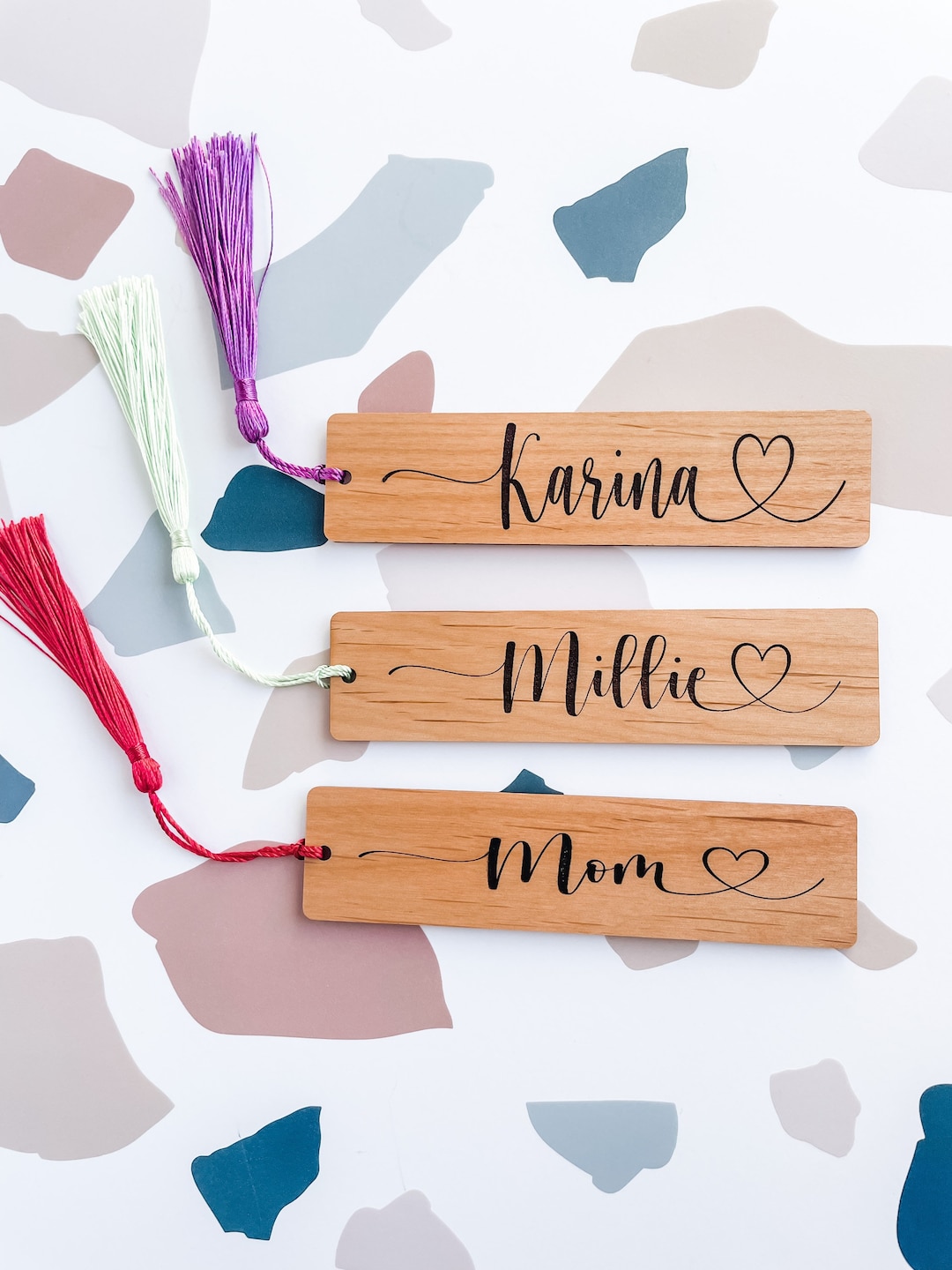Personalized Wooden Bookmark, Book Club Gift, Gift for Book Lover ...