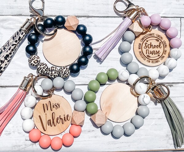 Notepad and Pen Stand, Monogrammed Sticky Note Holder, Personalized ...