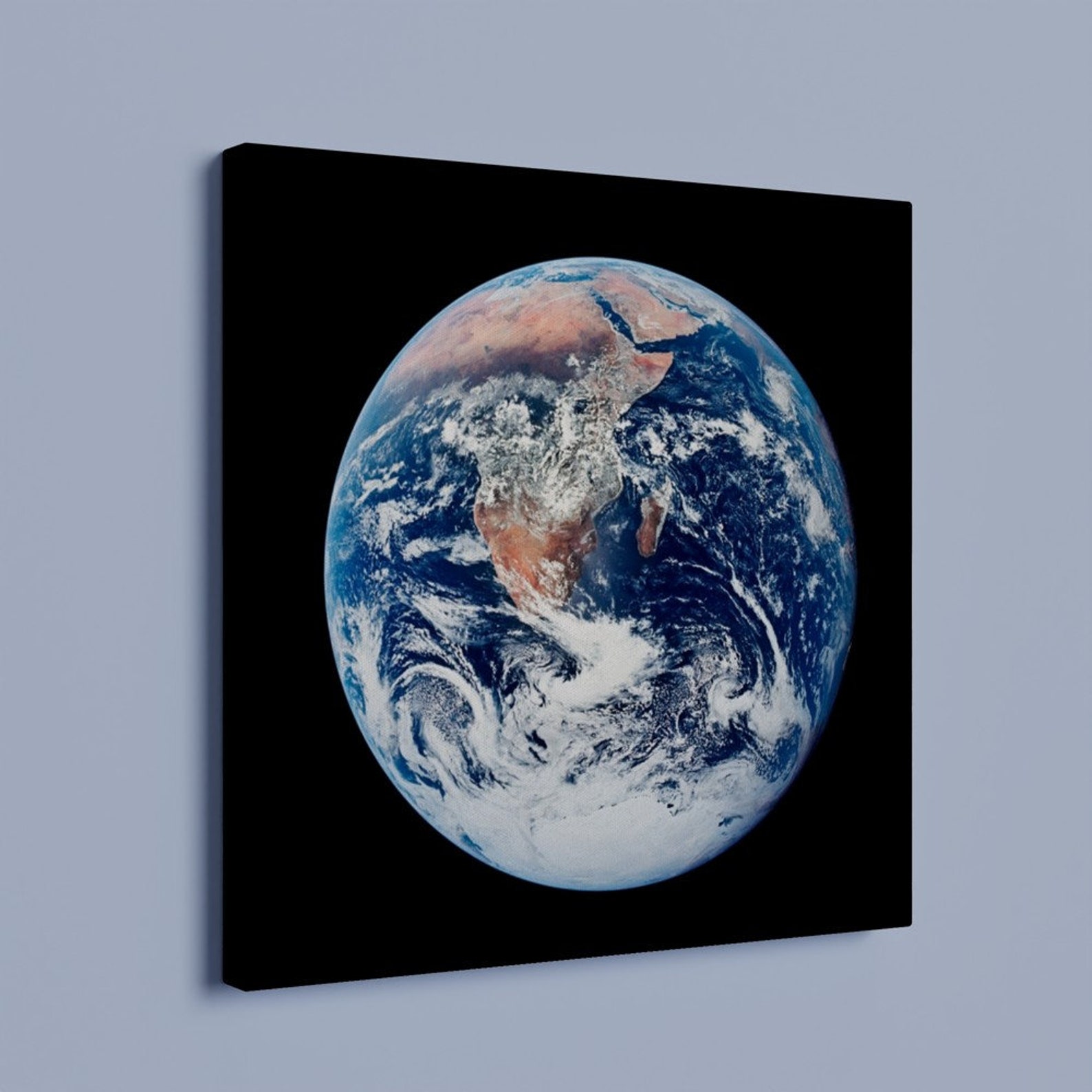 Planet Earth Canvas Wall Art NASA Image of Earth From Space - Etsy