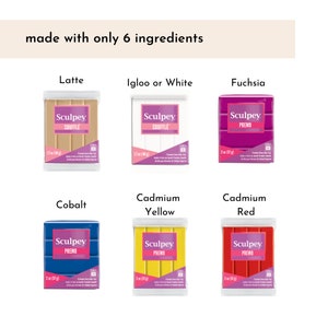 Pastel Polymer Clay Color Recipe Palette, Sculpey Clay Color Mixing ...