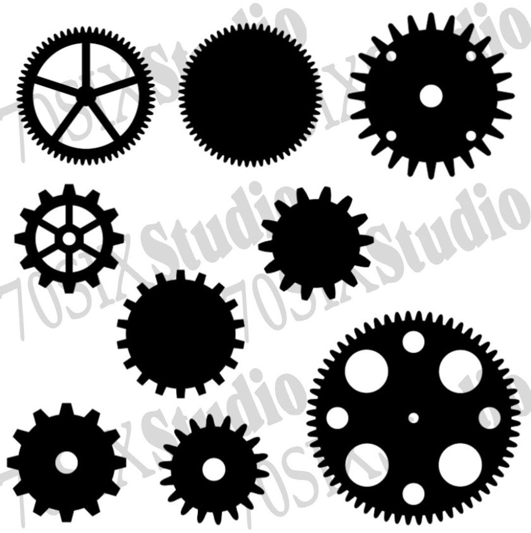 Cogs and Gears Digital Download, Industrial SVG, Steampunk SVG - Etsy