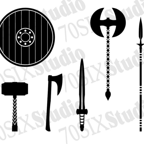 Viking Shield and Sword Svg - Etsy