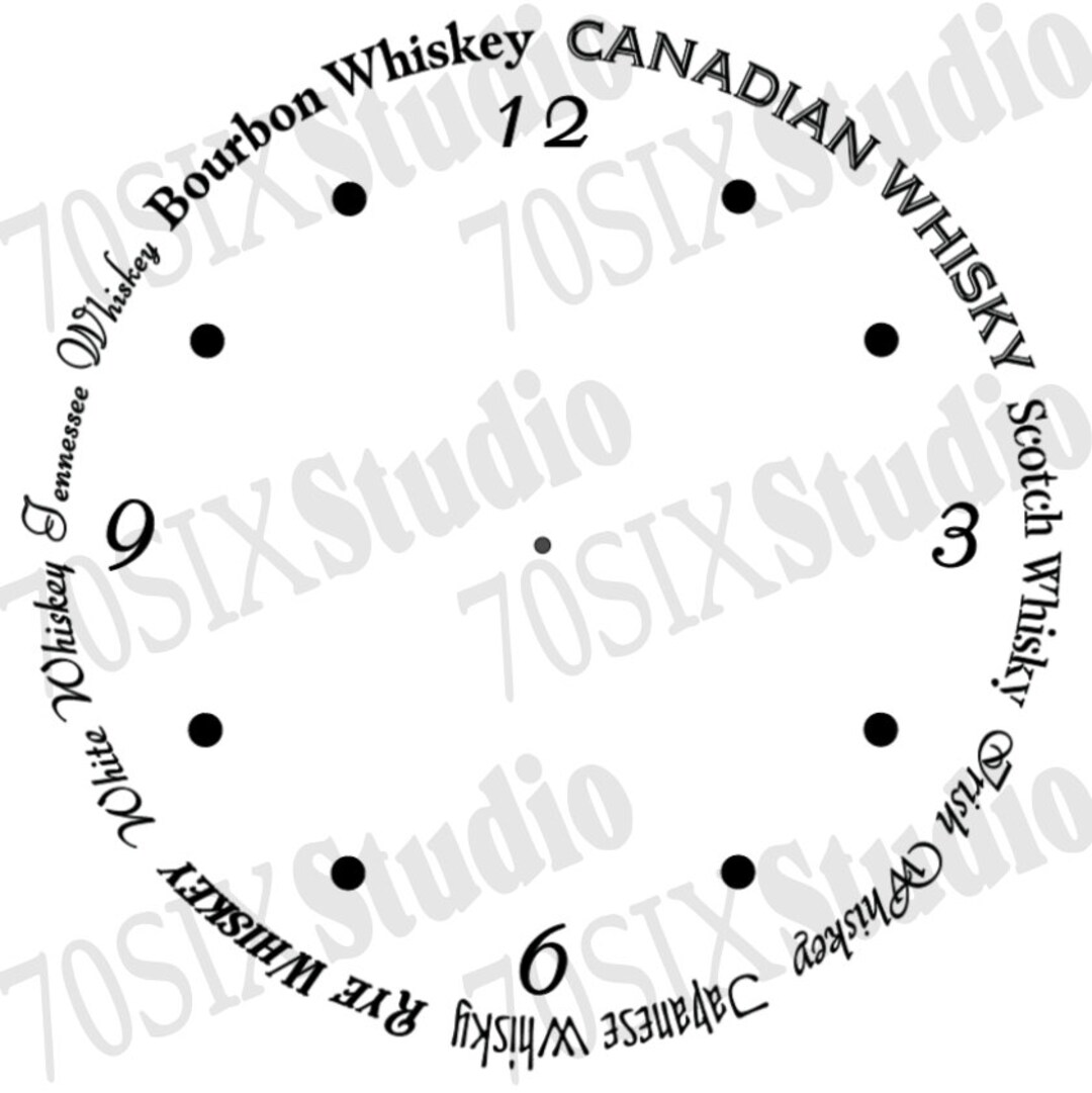 Whisky Barrel Clock Svg/png, Barrel Head Clock Svg/png, Whiskey Clock Template - Etsy