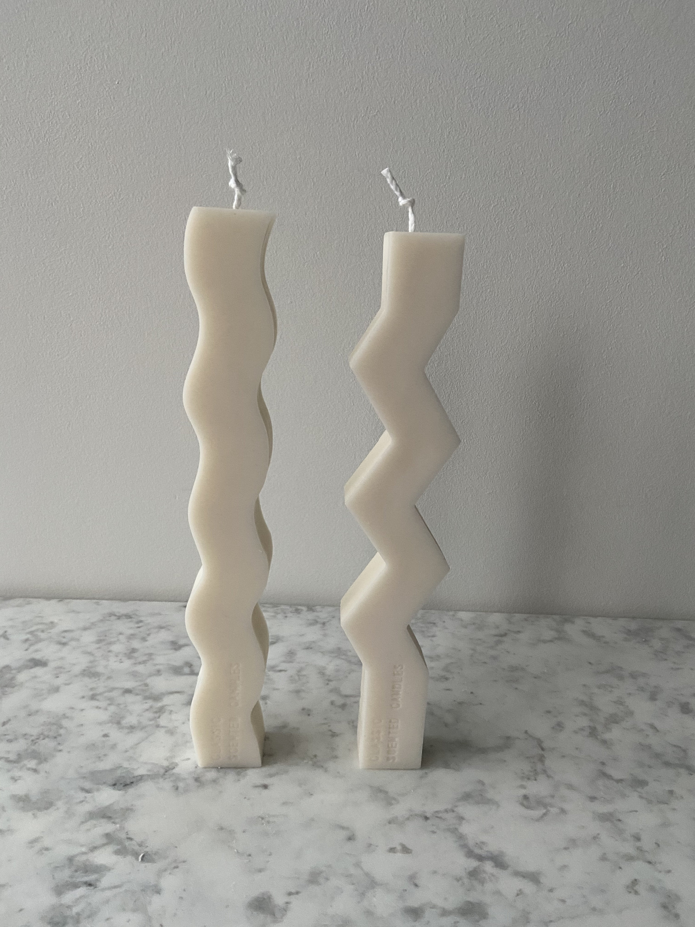Wave and Lightning Candles - Etsy