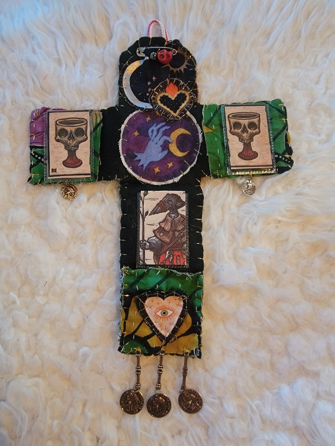 Pocket Altar" the Gypsy Altar" Handstiched "dia De Los Muertos". - Etsy