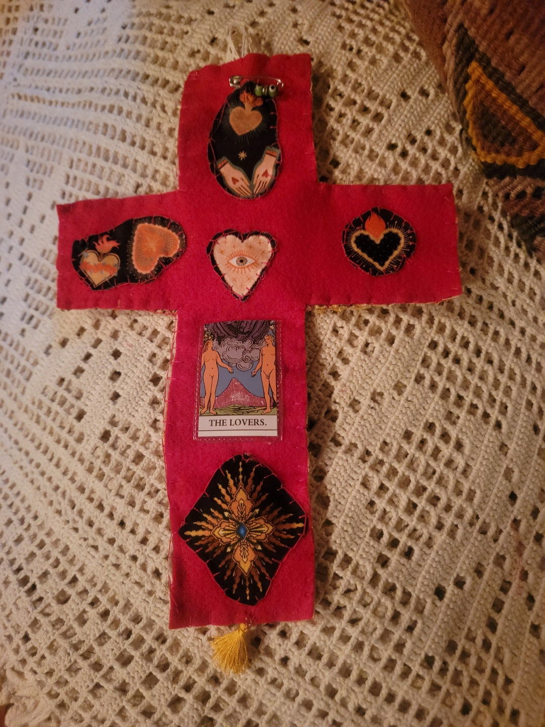 Pocket Altar, Hand Stiched Tarot Miracle Altar Find Me a Lover. - Etsy