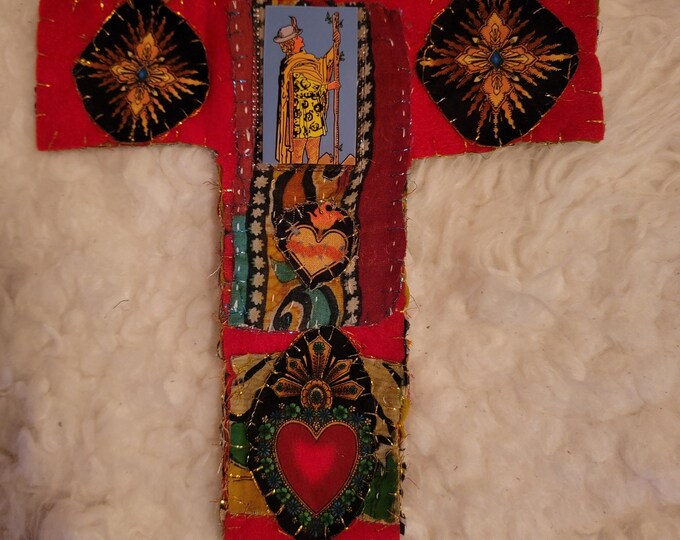 Pocket Altar, Hand Stiched Gypsy "sacred Heart Tarot Altar" - Etsy