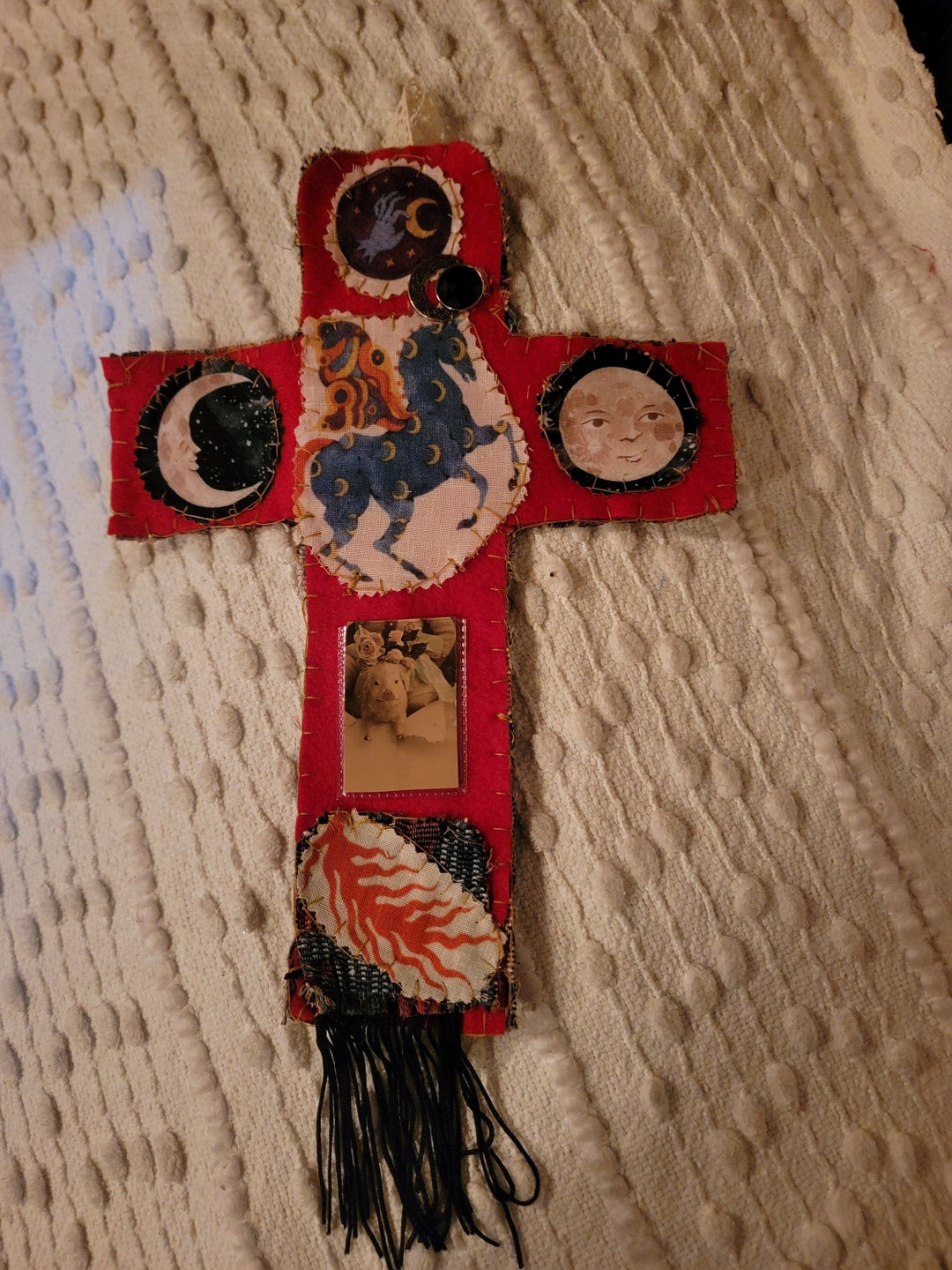 Pocket Altar, Hand Stiched " Moon Prayer Altar" - Etsy
