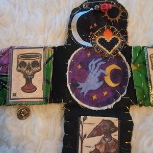 Pocket Altar the Gypsy Altar Handstiched dia De Los Muertos. - Etsy