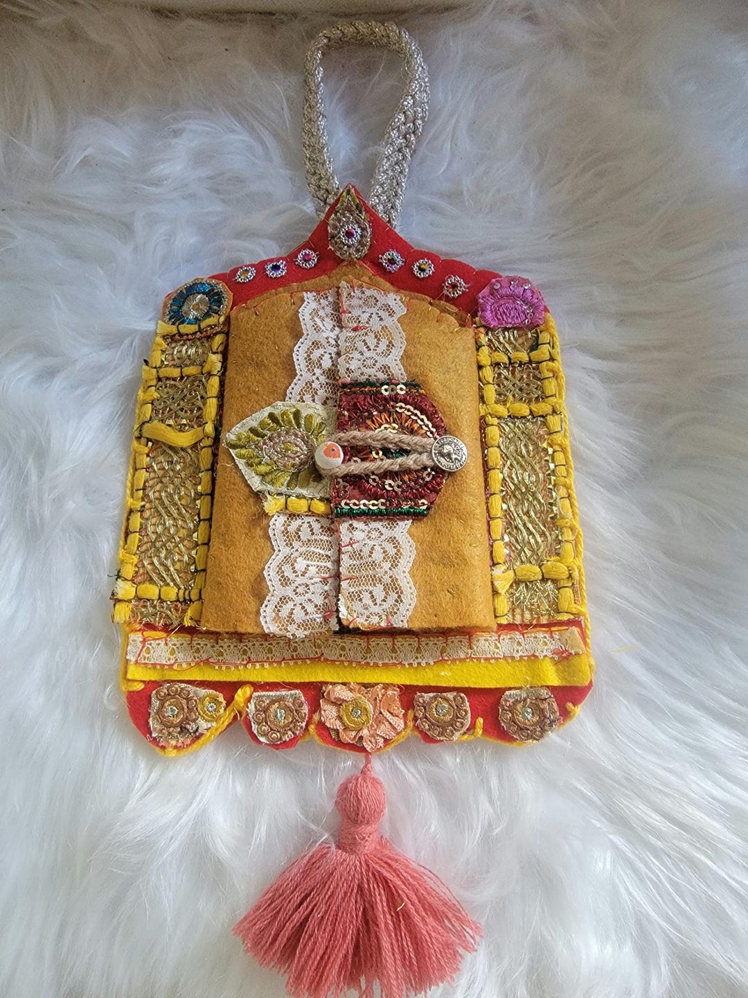 Altar, Ornament, Fabric Art Moon Altar, Hand Stiched - Etsy