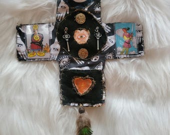 Pocket Altar, Hand Stiched Tarot My Protection Lucky Altar, With Bag of ...