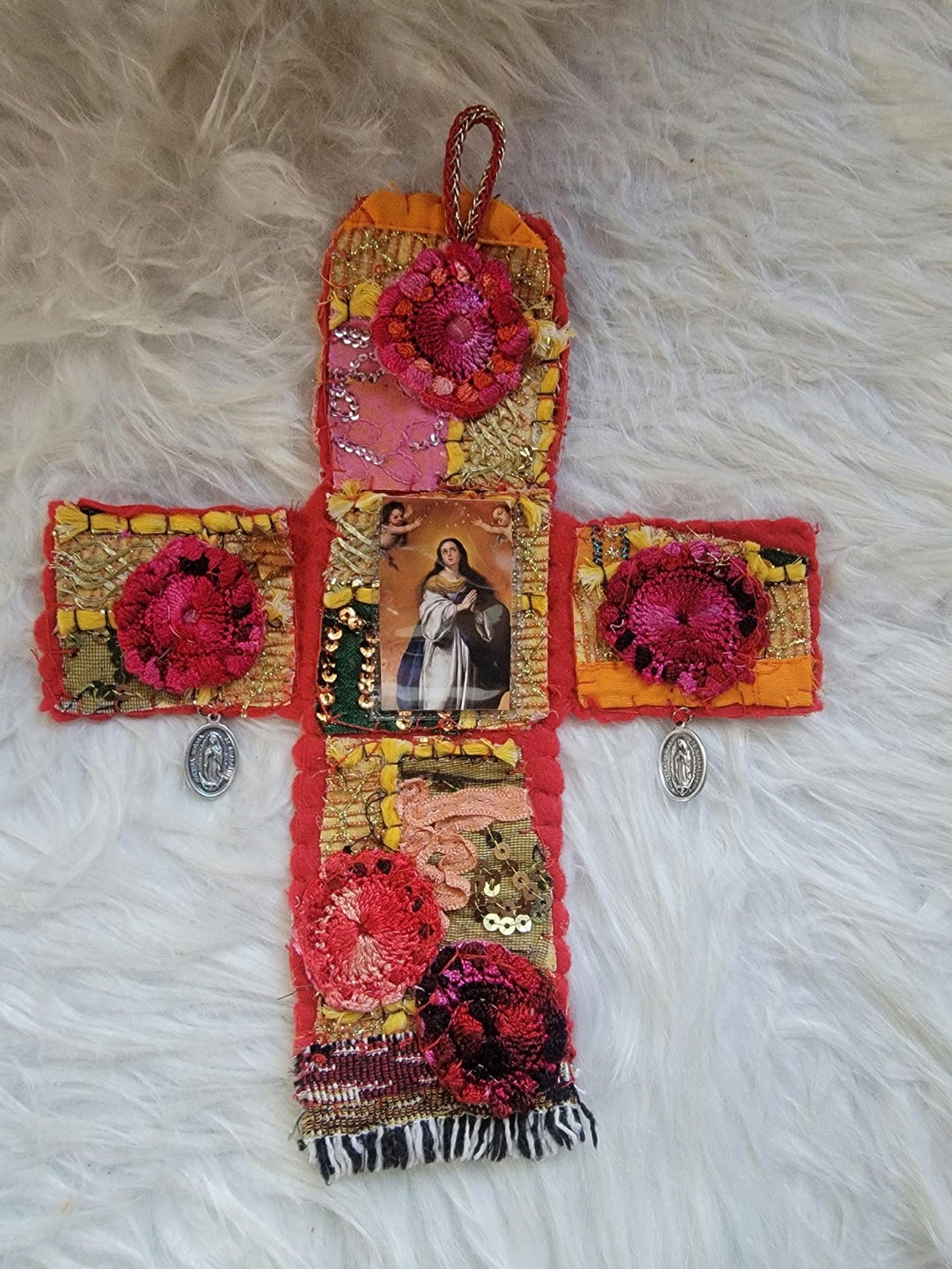 Pocket Altar" Our Salvation" Handstiched Miracle Altar. - Etsy