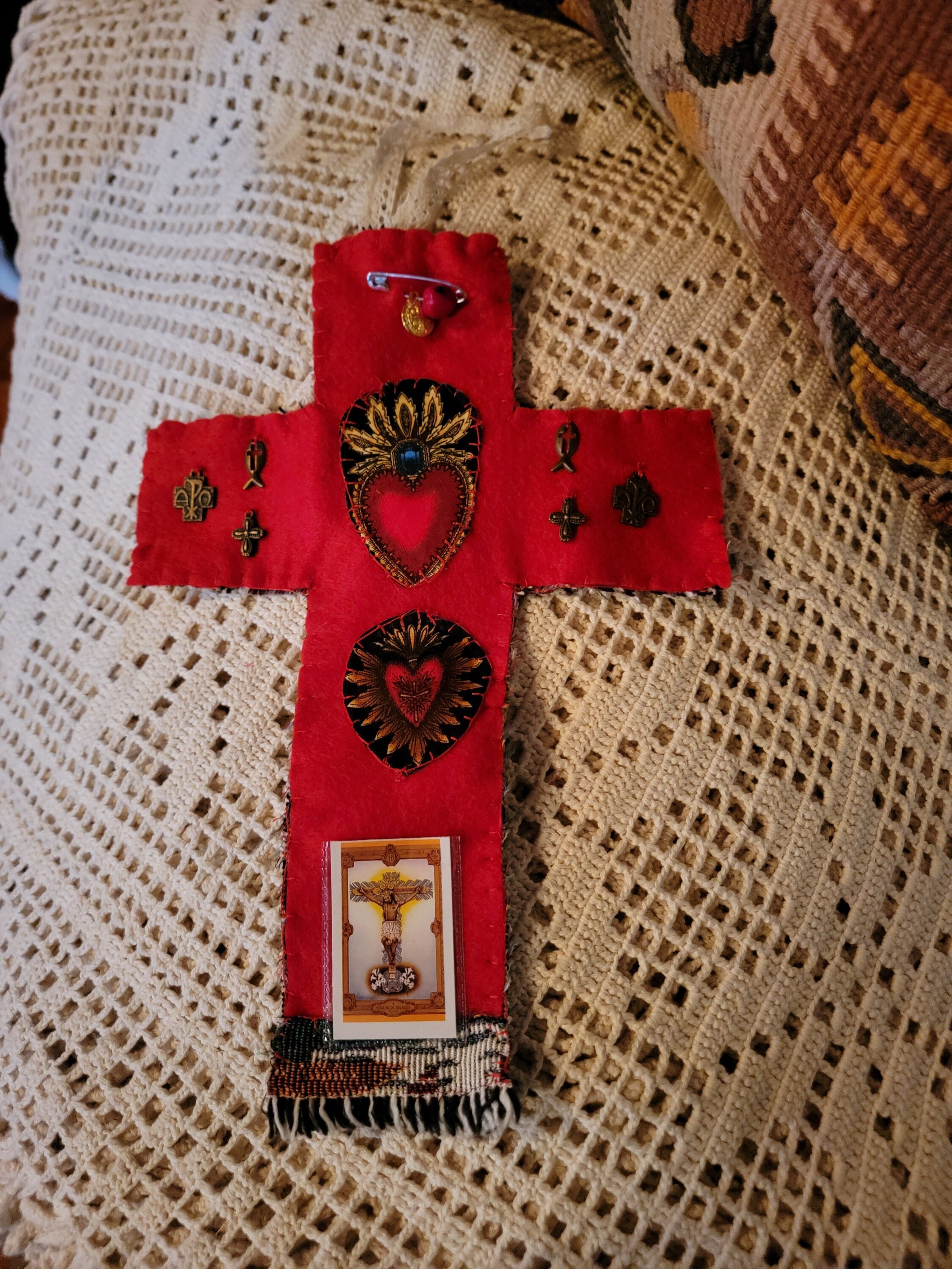 Pocket Altar, Hand Stiched sacred Heart Altar - Etsy