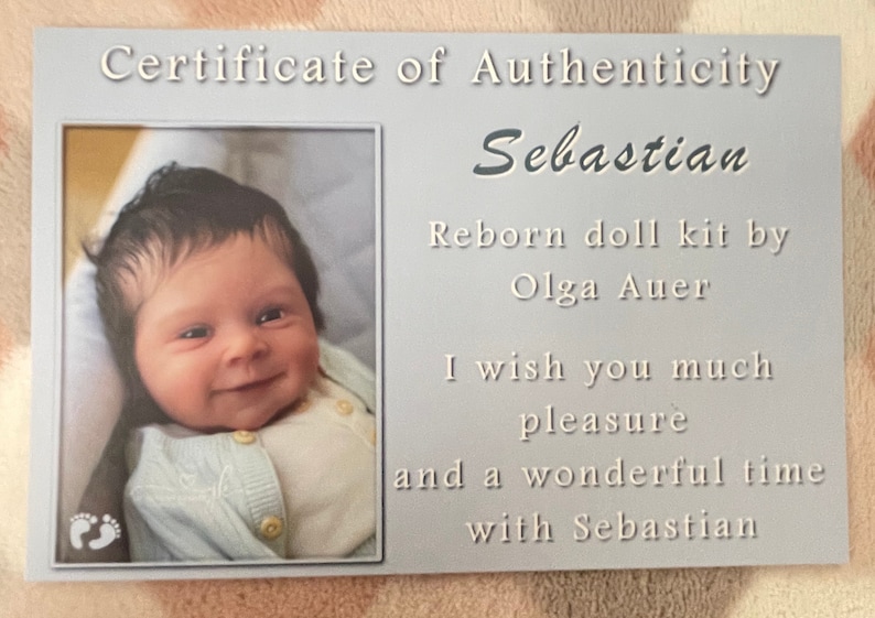 Sebastian by Olga Auer Authentic Reborn Vinyl Doll Kit ~ Full Limbs/coa ...