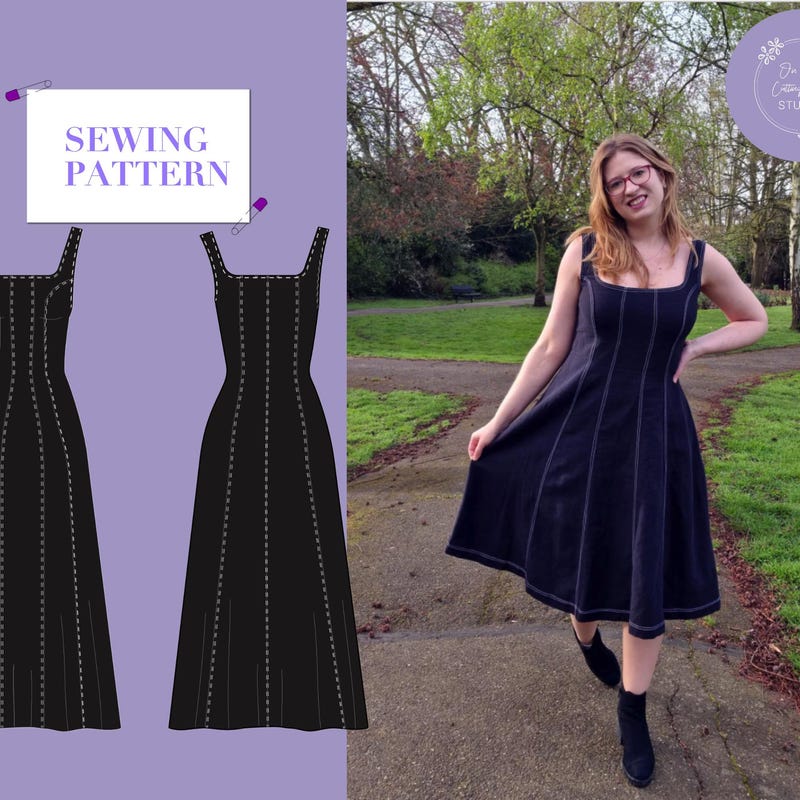 Panel Dress Pattern - Etsy