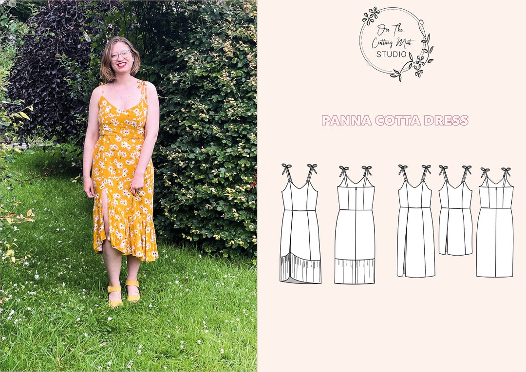 The Panna Cotta Dress Digital Sewing Pattern for Women I Instant ...