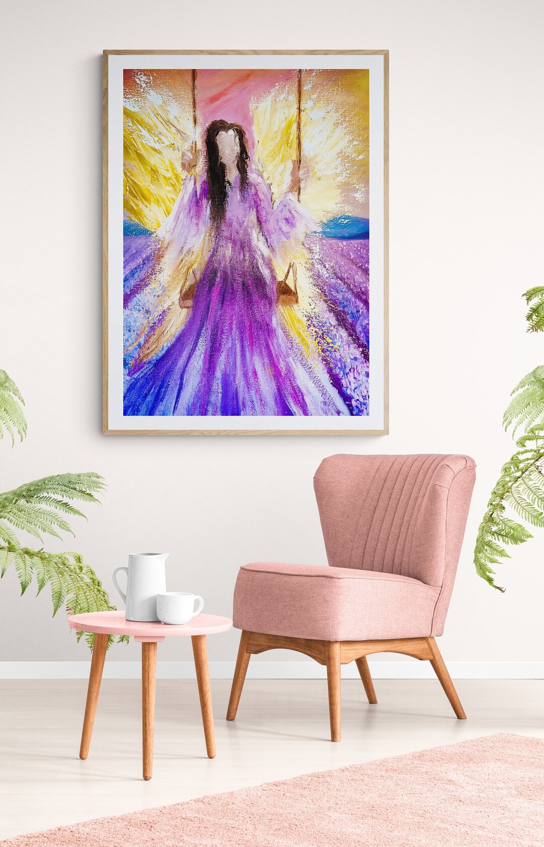 Angel Fine Art Print, Giclee, Guardian Angel, Vision of Heaven, Angel ...