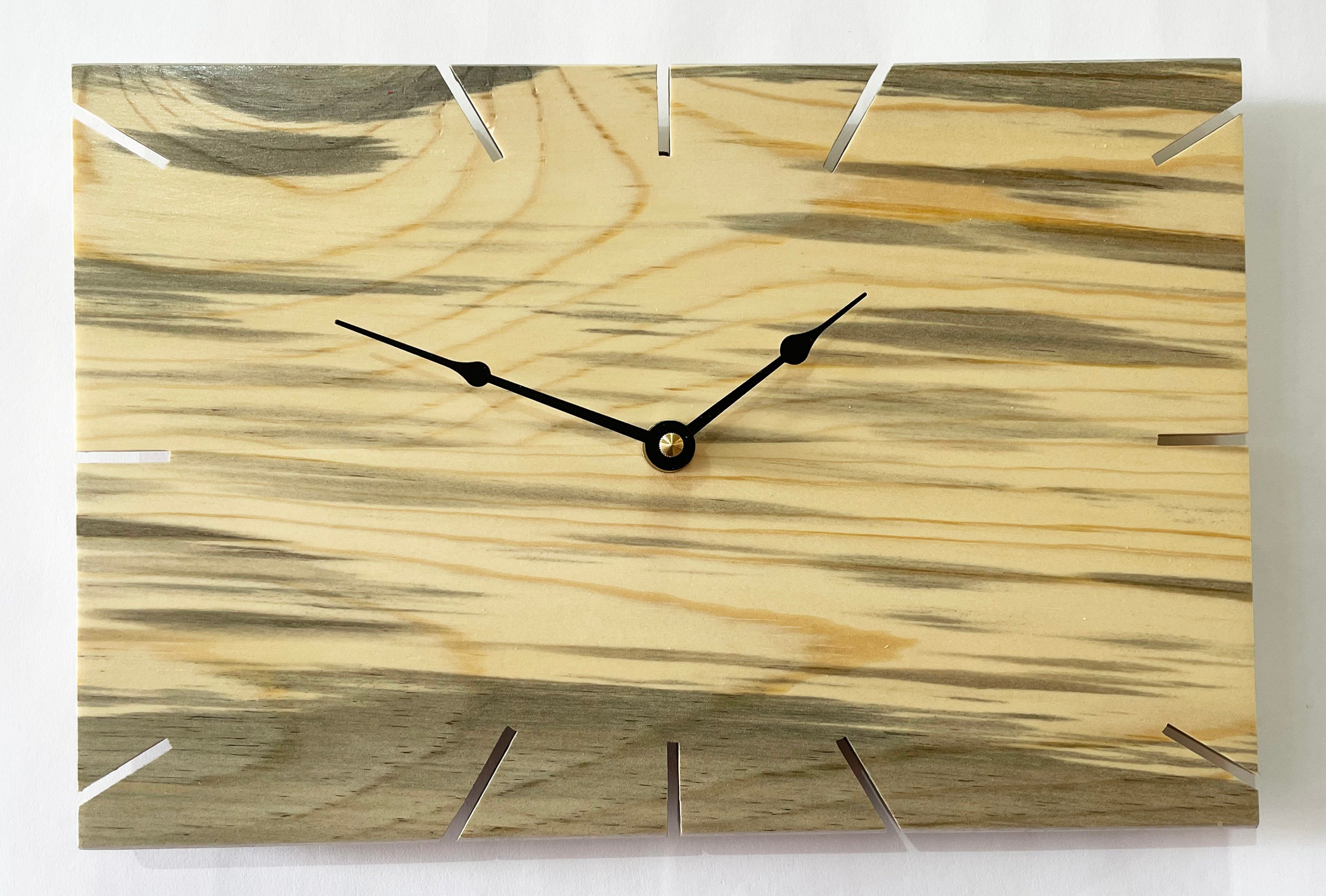 Wall Clock, 12x8 Unique Clock, Pine Clock, Christmas Gift, Wedding Gift - Etsy