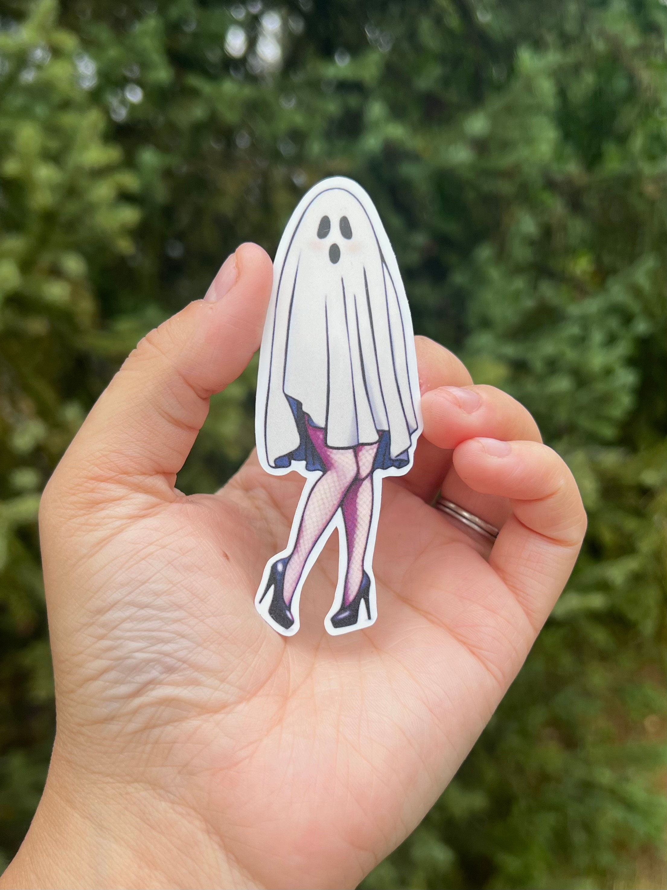 Pin up Ghost Sticker - Etsy
