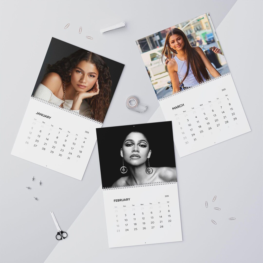 Zendaya 2025 Wall Calendar: Stylish Yearly Planner, Gift for Teens - Etsy