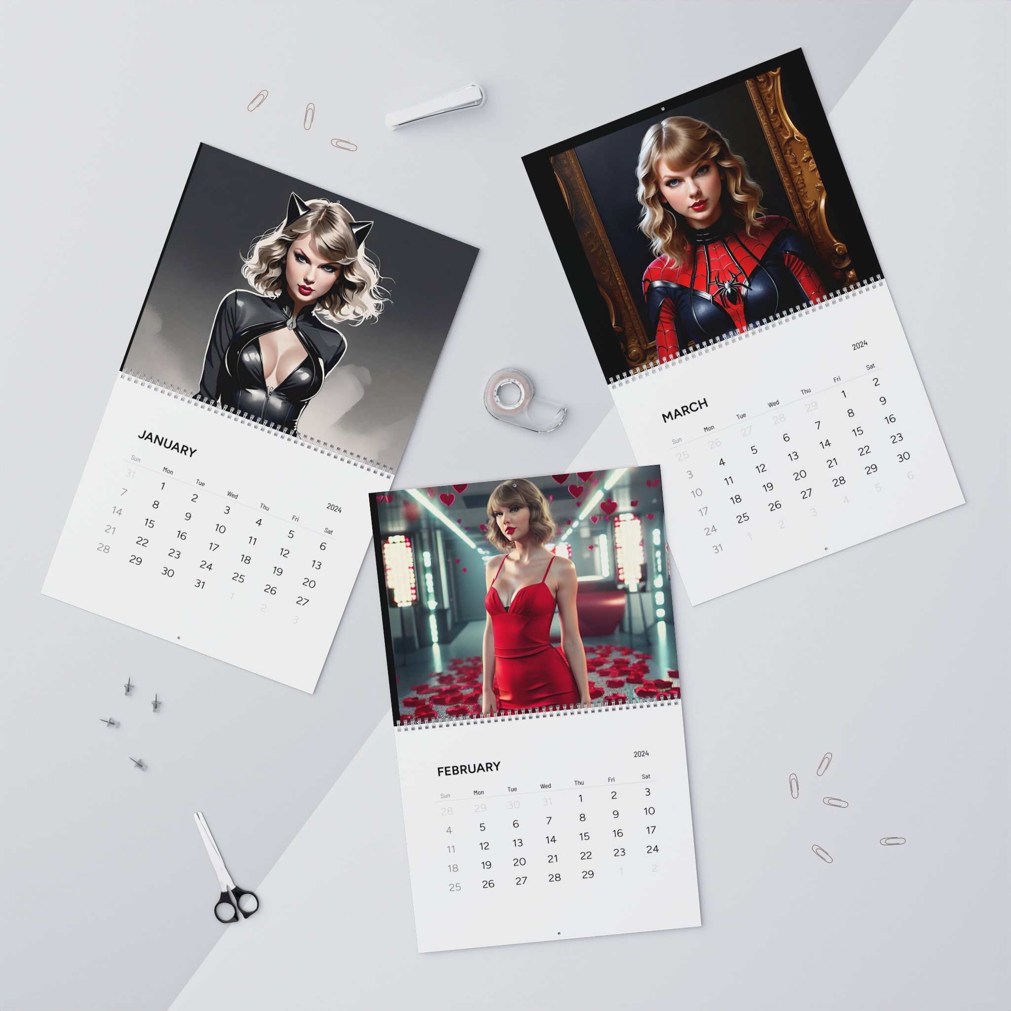 Taylor Swift Calendar, AI Artwork Calendar, Celebrity Photo Calendar ...