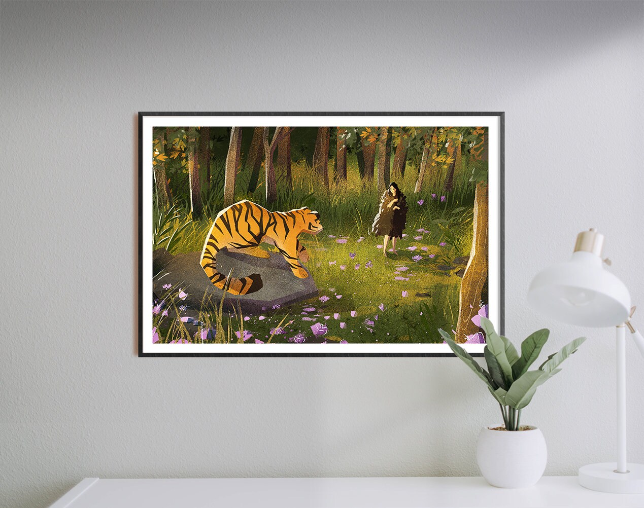 Ungnyeo Korean Mythology Fantasy Art Poster | Korea Creation Myth Wall ...