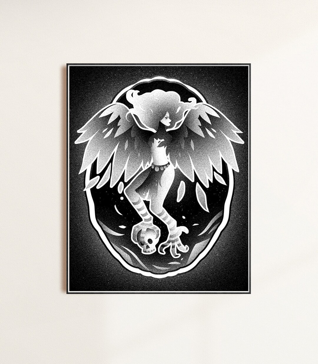 Harpy Art Print | Greek Mythology Wall Art | Mythology Poster Art ...