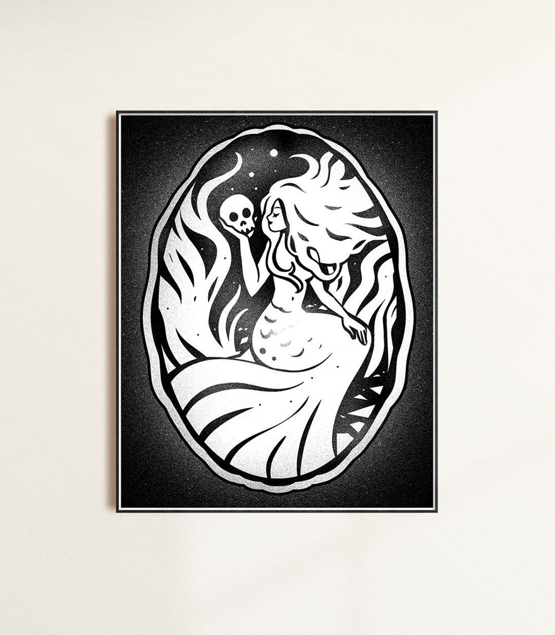 Siren Art Print Greek Mythology Wall Art Mythology Poster Art Monster ...