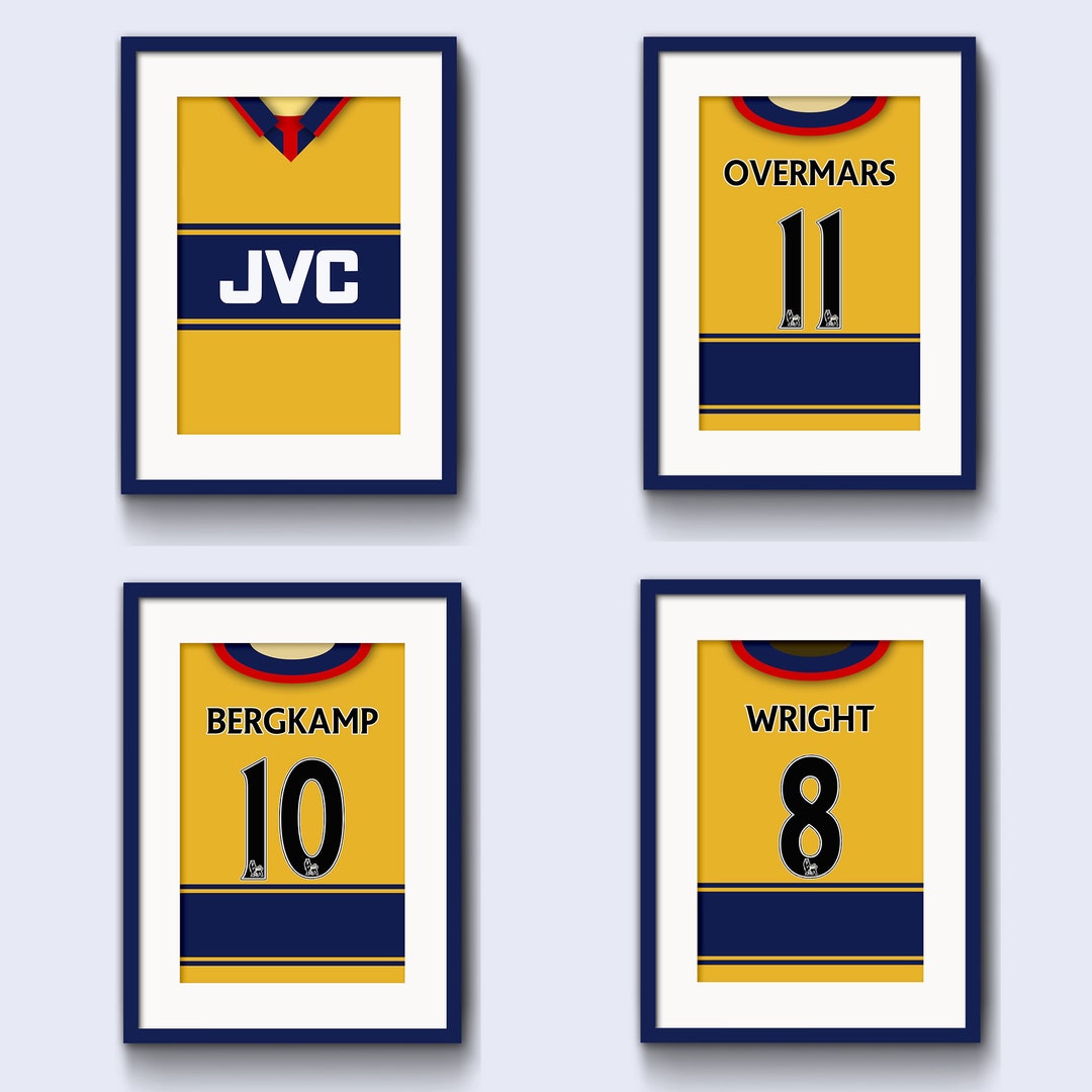 Arsenal Football Shirt Posters Arsenal FC Set of 4 Wall - Etsy