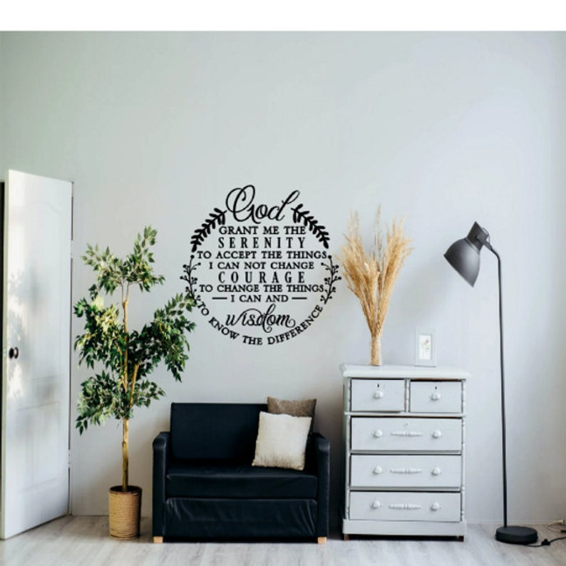 God Grant Me Vinyl Decal!| Serenity Prayer Decal | Recovery Decal - Etsy