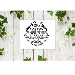 God Grant Me Vinyl Decal!| Serenity Prayer Decal | Recovery Decal - Etsy