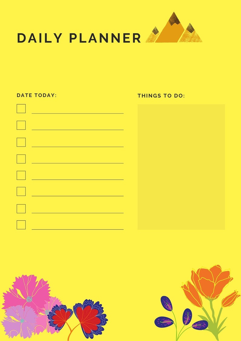Daily Planner - Etsy