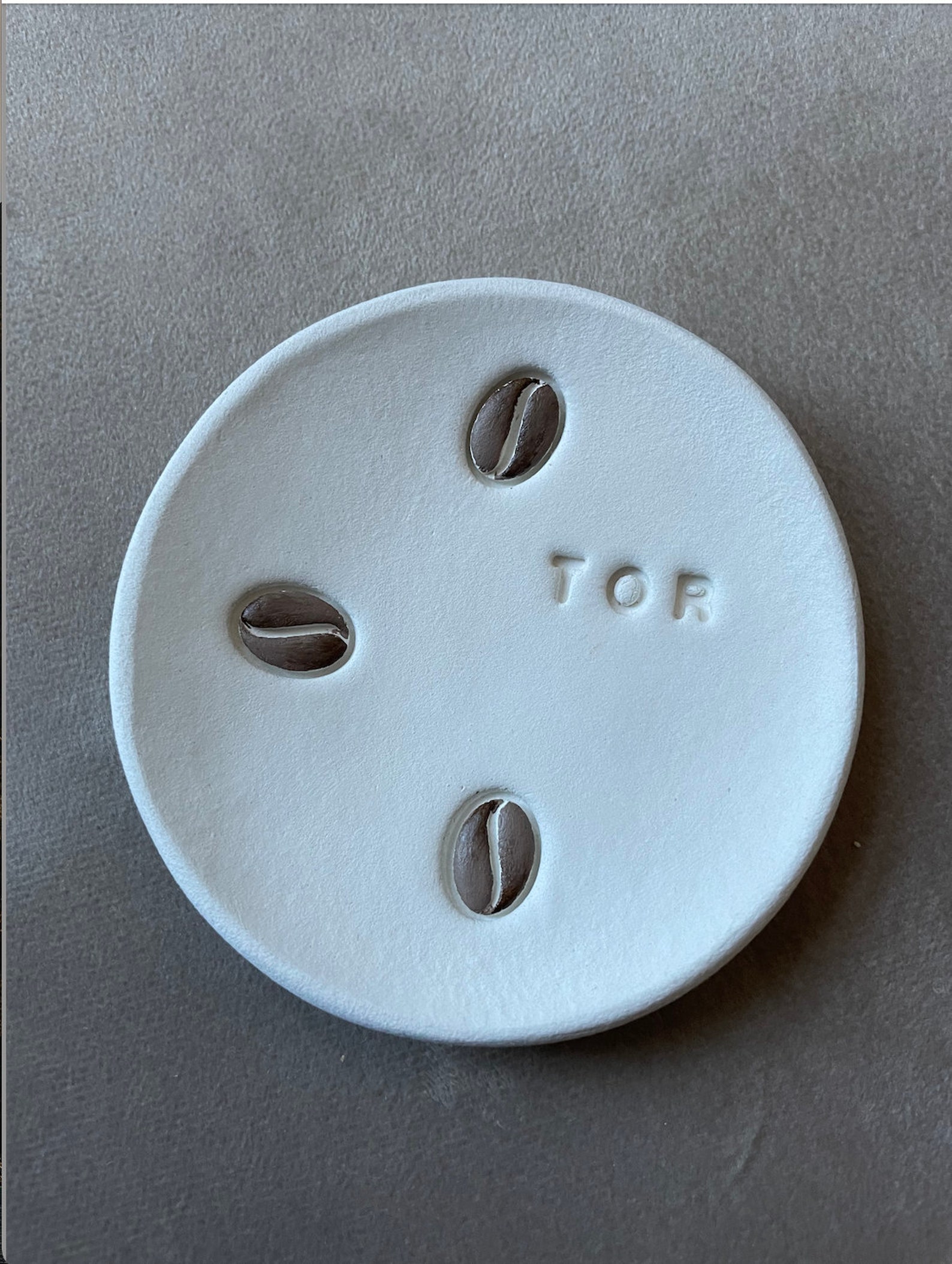 Personalised Handmade Line Art Clay Trinket Dish or Ring Holder ...