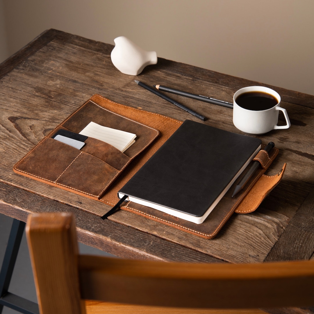 Personalized Leather Corporate Gift Journal Monogrammed Leather A5 ...