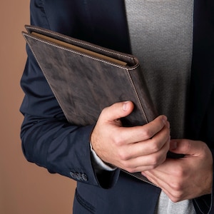 Personalized Leather Padfolio: Hard Cover Legal Pad & Corporate Gift - Etsy