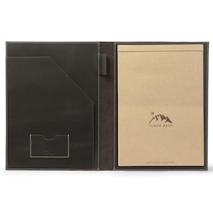 Personalized Leather Padfolio: Hard Cover Legal Pad & Corporate Gift - Etsy