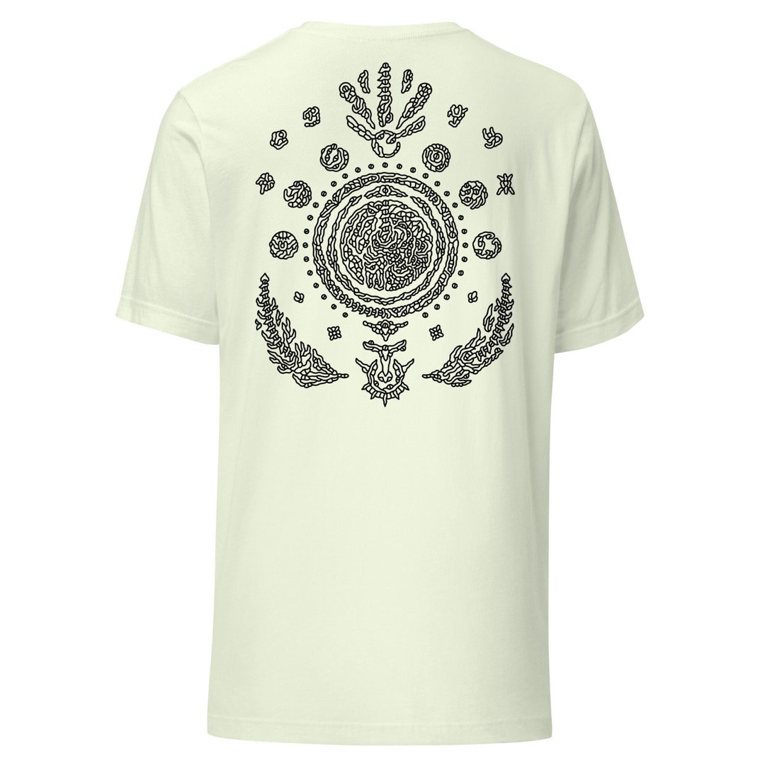 Extraterrestrial Ecosystem Illustrated T-shirt Featured Back Print With ...