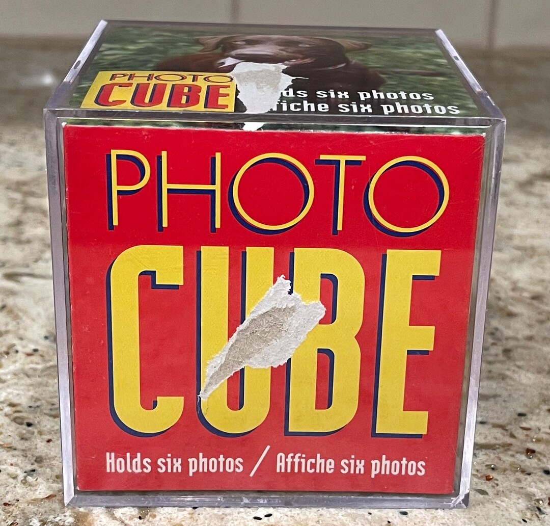 Vintage Photo Cube, Acrylic, New in Box, Preserved From the 1970s Great ...
