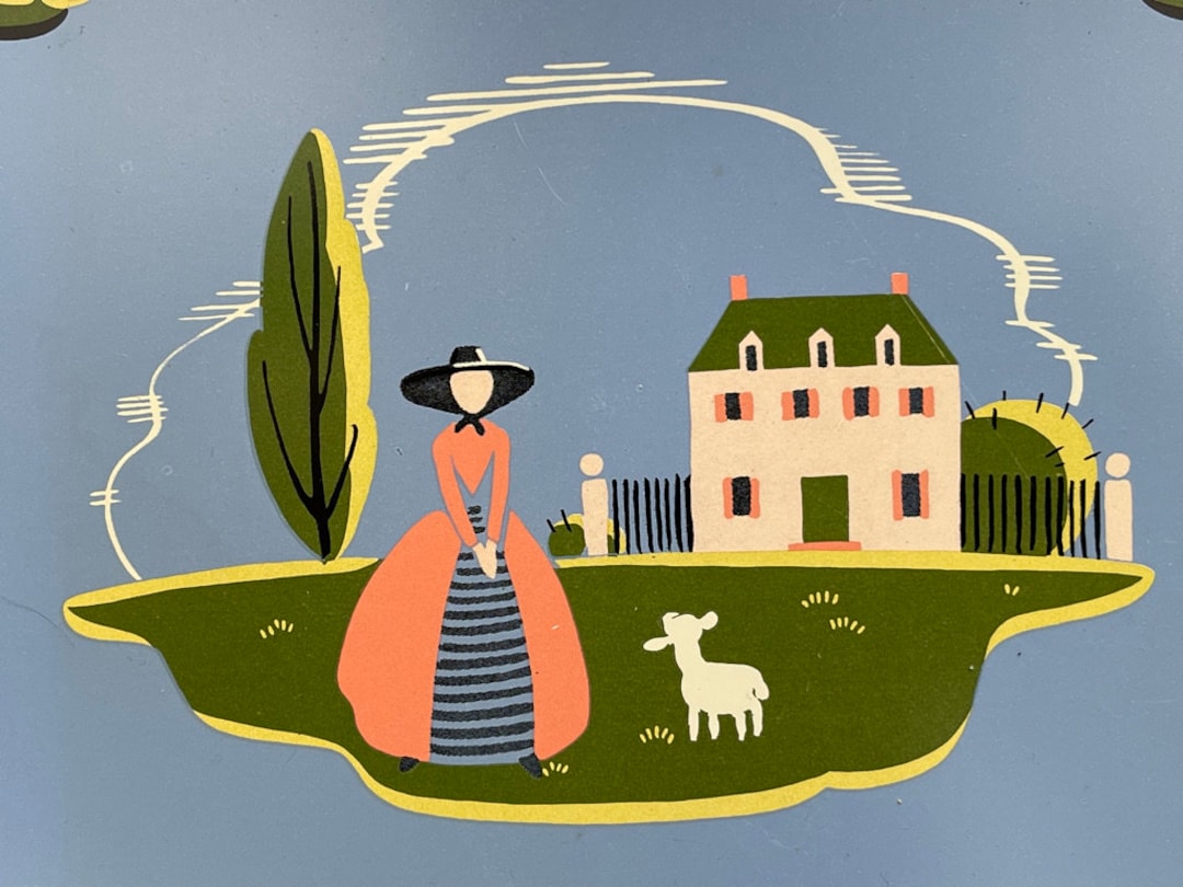 Nursery Rhyme Kitchen Trays 6 Metal Trays, Mary Had a Little Lamb Trays ...