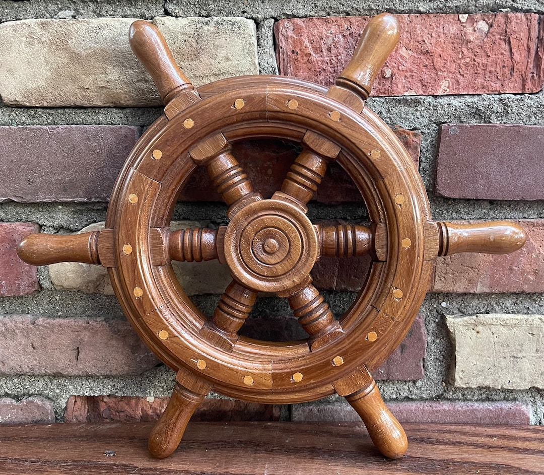 Maritime Wooden Ship Wheel Home Decor Boat Ship Wheel Cruise - Etsy