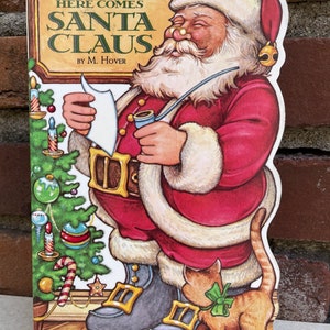 Santa Claus Golden Book; Vintage Santa Book; Here Comes Santa Book 1982 ...