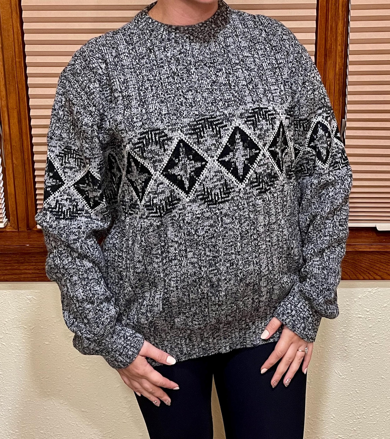 SUPERMARKET SWEEP Sweater of the 80s; David Ruprecht Funky Sweater ...