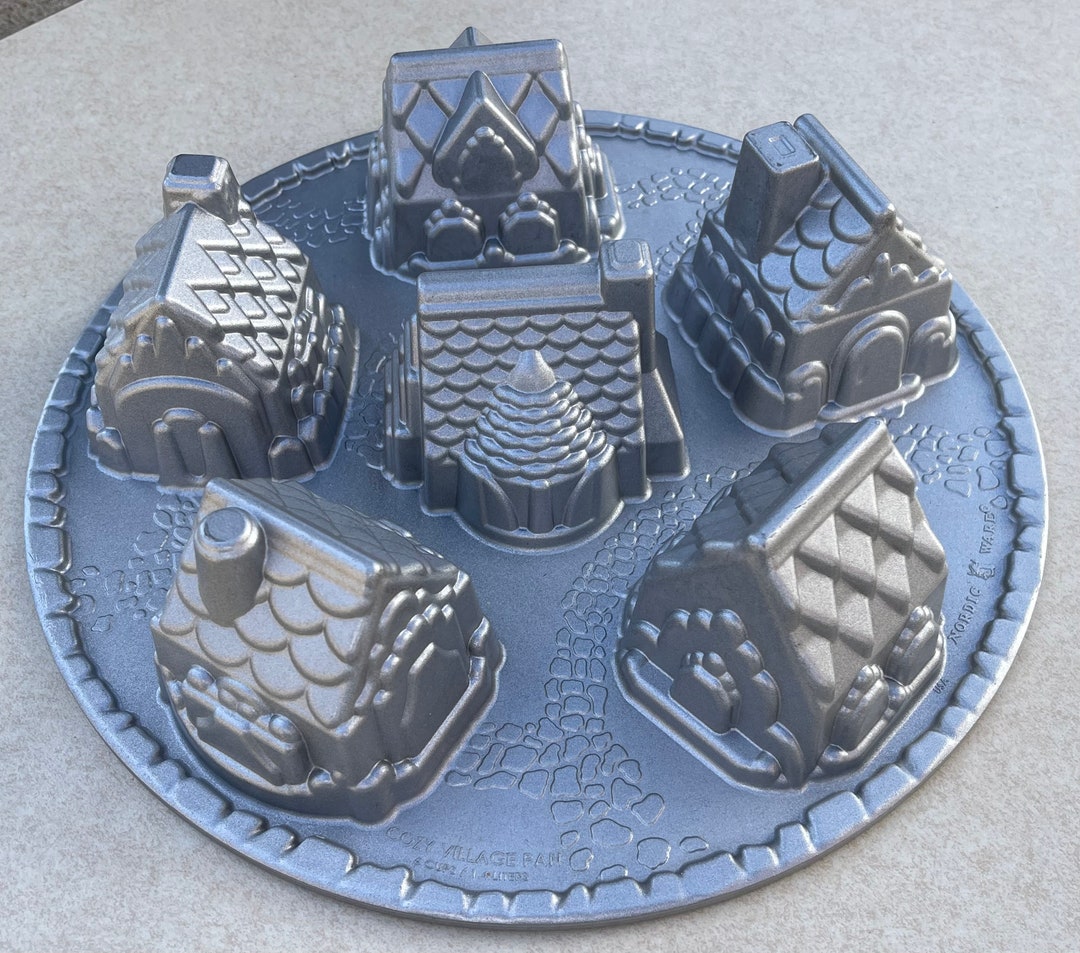 Vintage Nordic Ware Cozy Village Cake Pan; Mini Village Cakes ...