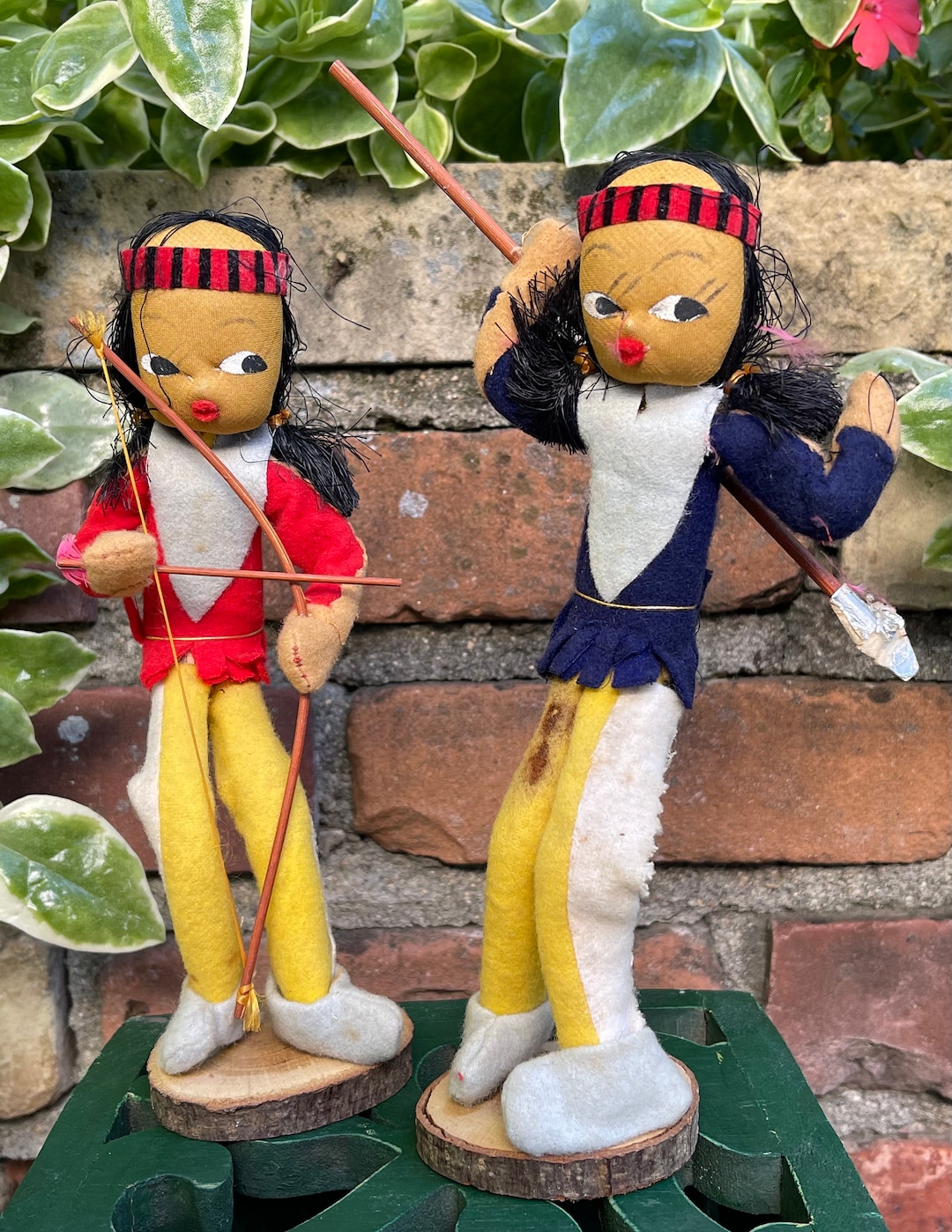 DOLLS American Indian Dolls, Doll With Bow Arrow, Doll With Spear ...