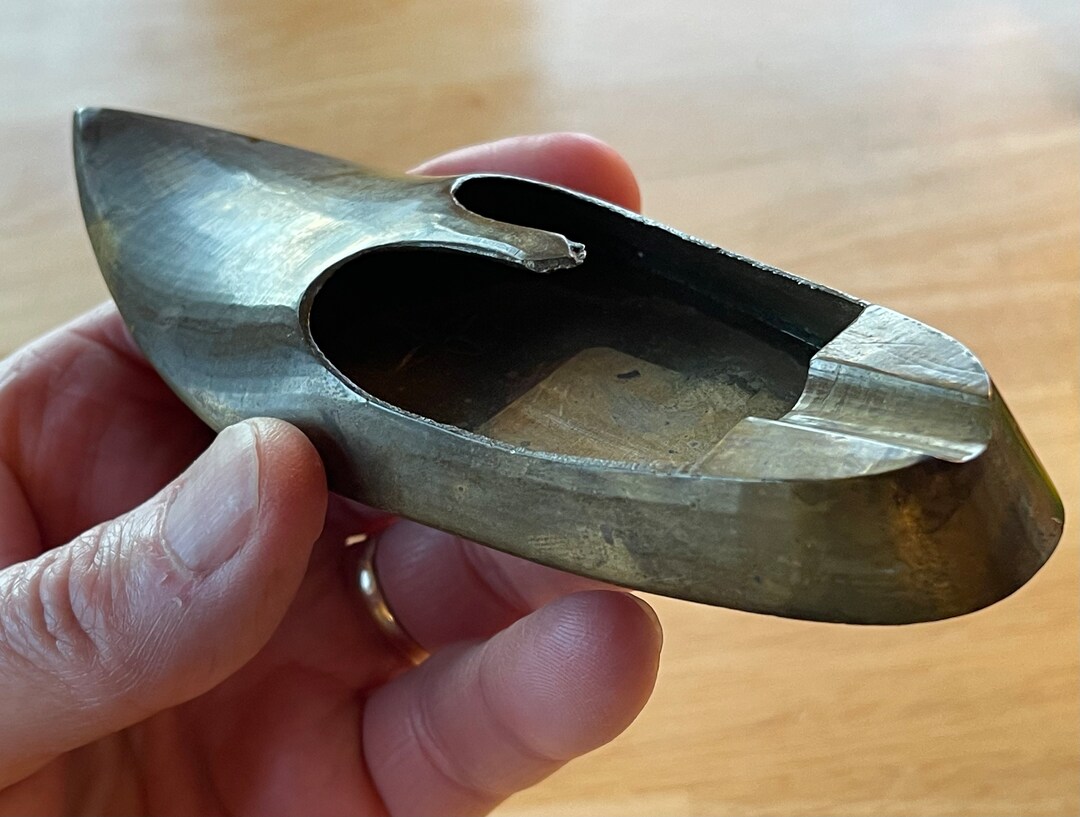 Brass Shoe Ash Tray Brass Tobacciano Brass Smoking Genie Slipper Shoe ...