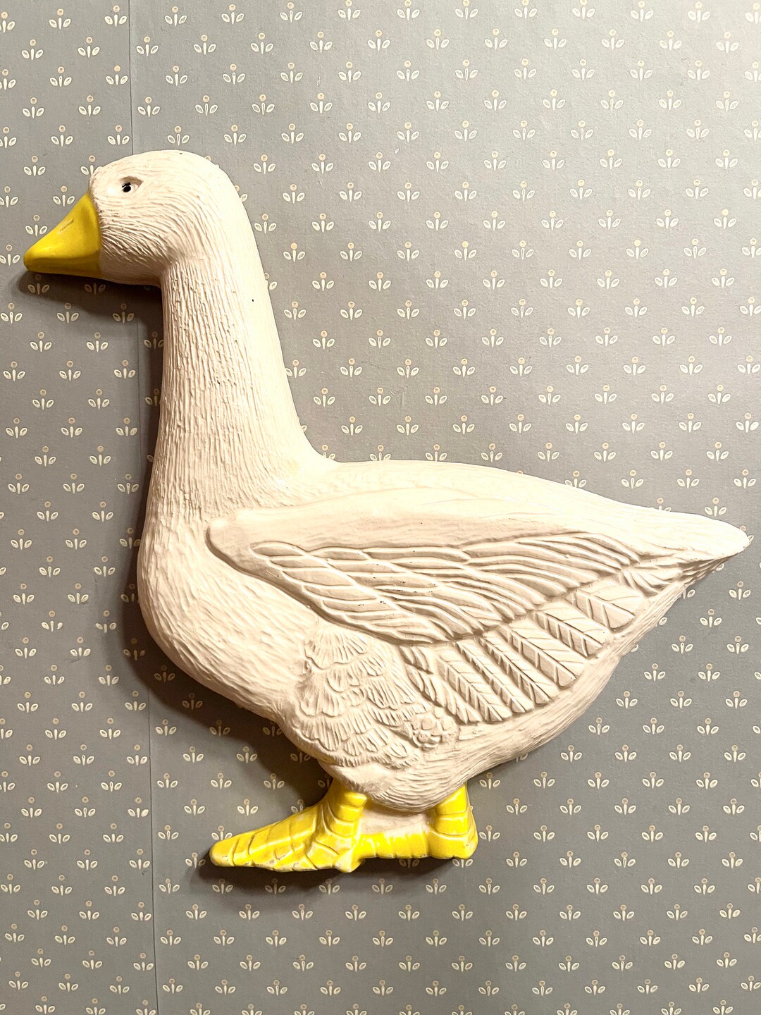 White Goose, 1980s, Kitschy Kitchen Goose Decor, Goose Wall Decor ...