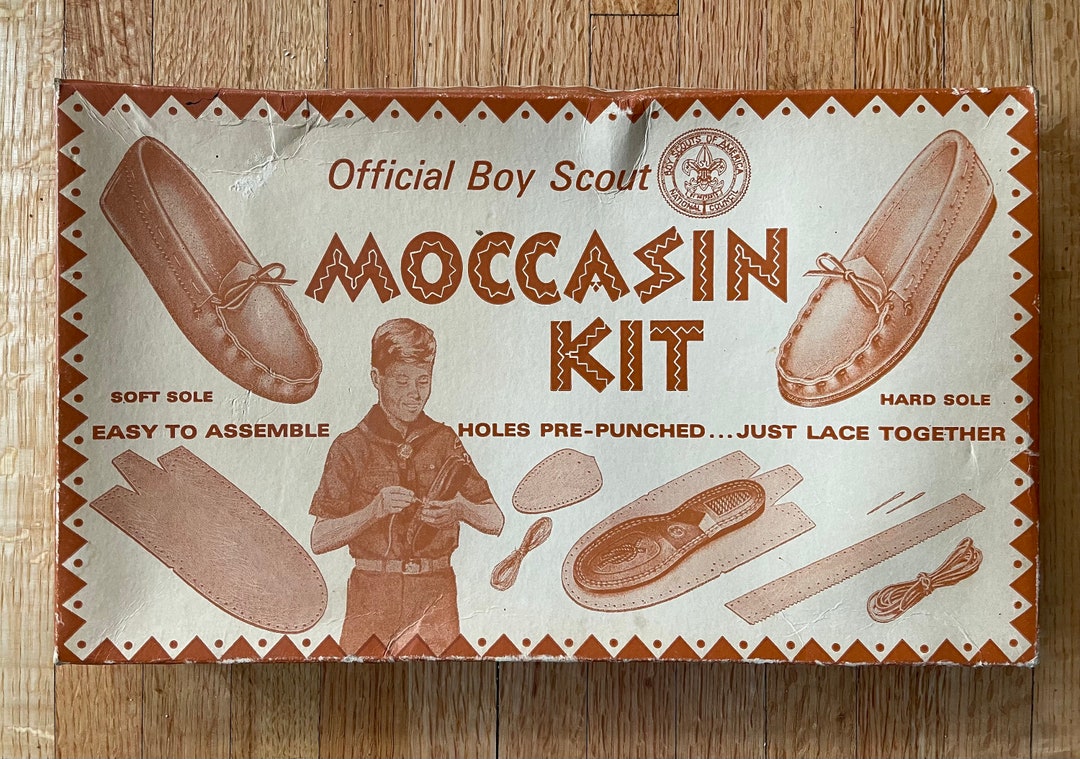 Moccasin KIT Official Boy Scout Set With Instructions in Original Box ...