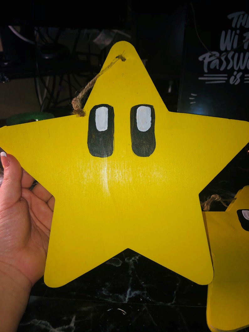 Mario Bros Wooden Star Party Decorations - Etsy